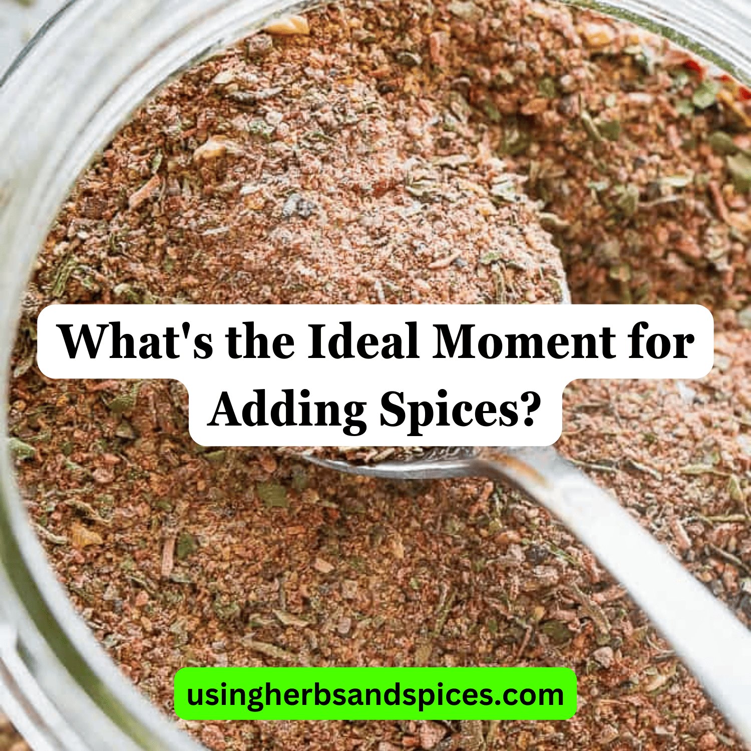 What's the Ideal Moment for Adding Spices? - Using Herbs & Spices