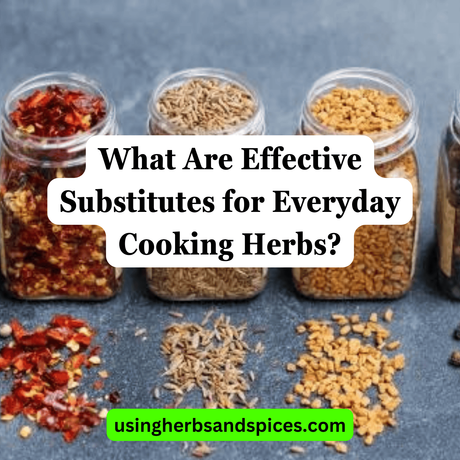 What Are Effective Substitutes for Everyday Cooking Herbs? - Using ...
