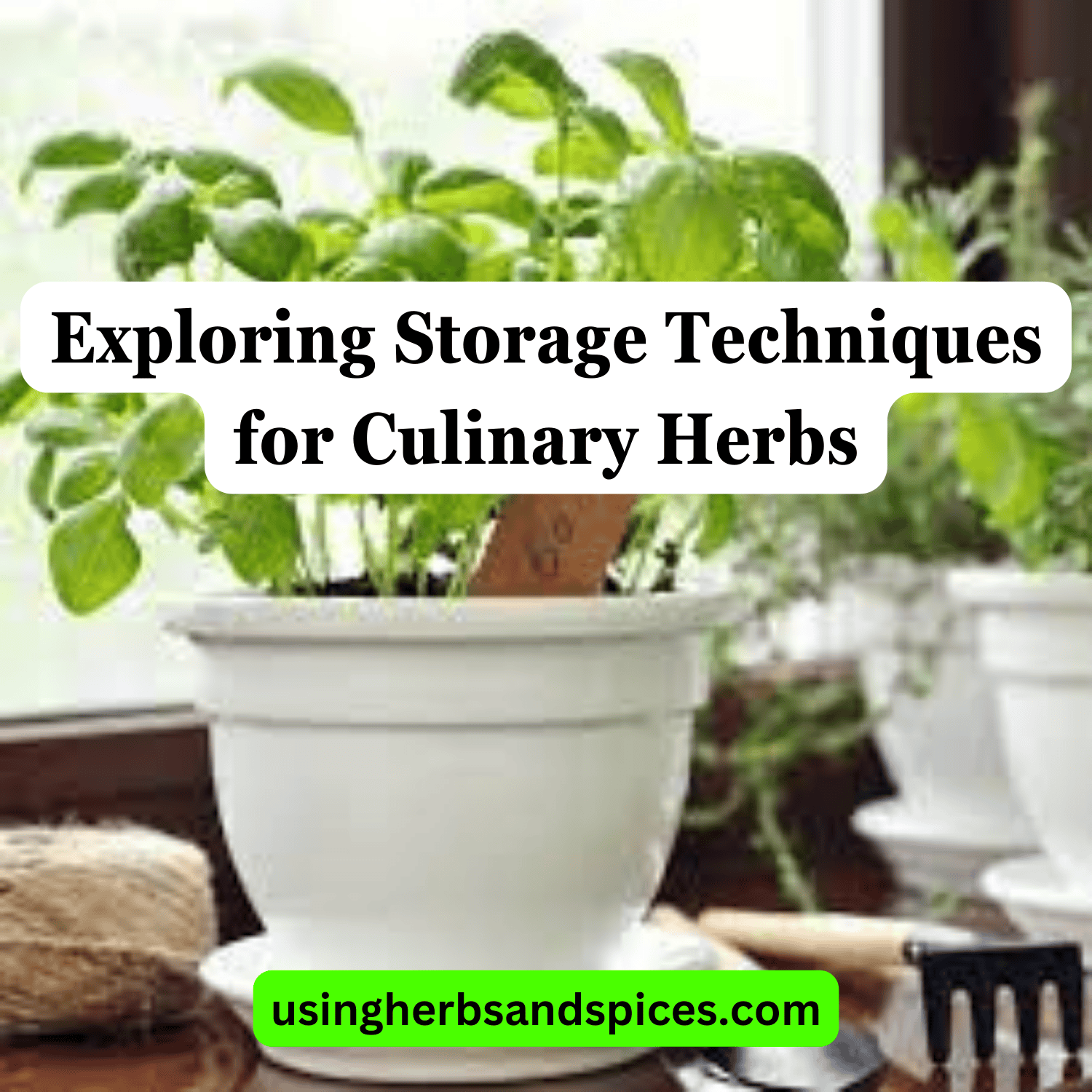 Exploring Storage Techniques for Culinary Herbs - Using Herbs & Spices