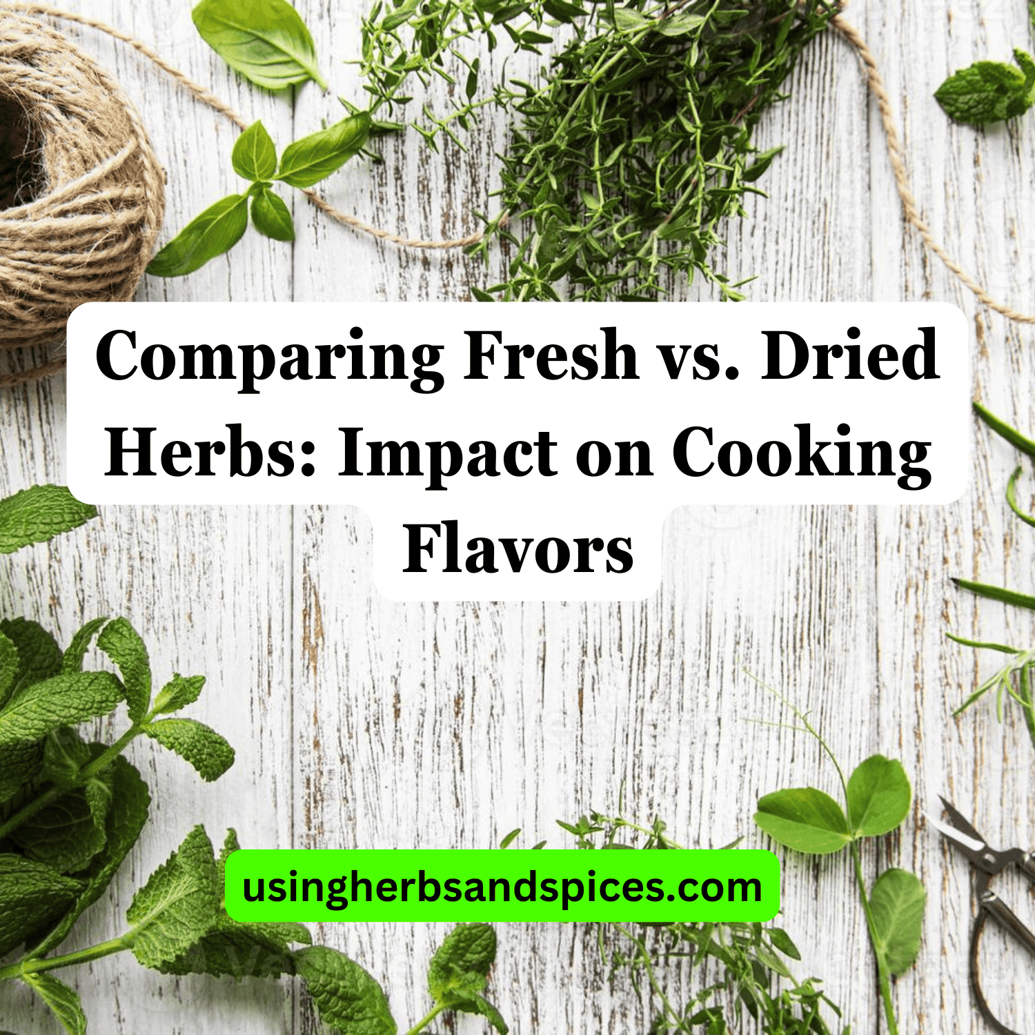 Comparing Fresh vs. Dried Herbs: Impact on Cooking Flavors - Using ...