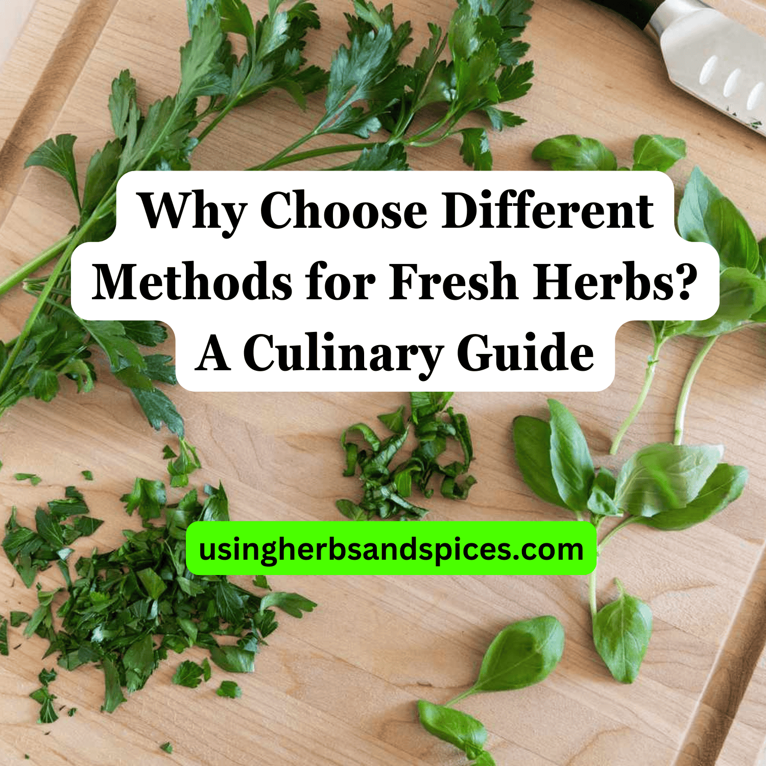 Why Choose Different Methods for Fresh Herbs? A Culinary Guide - Using ...