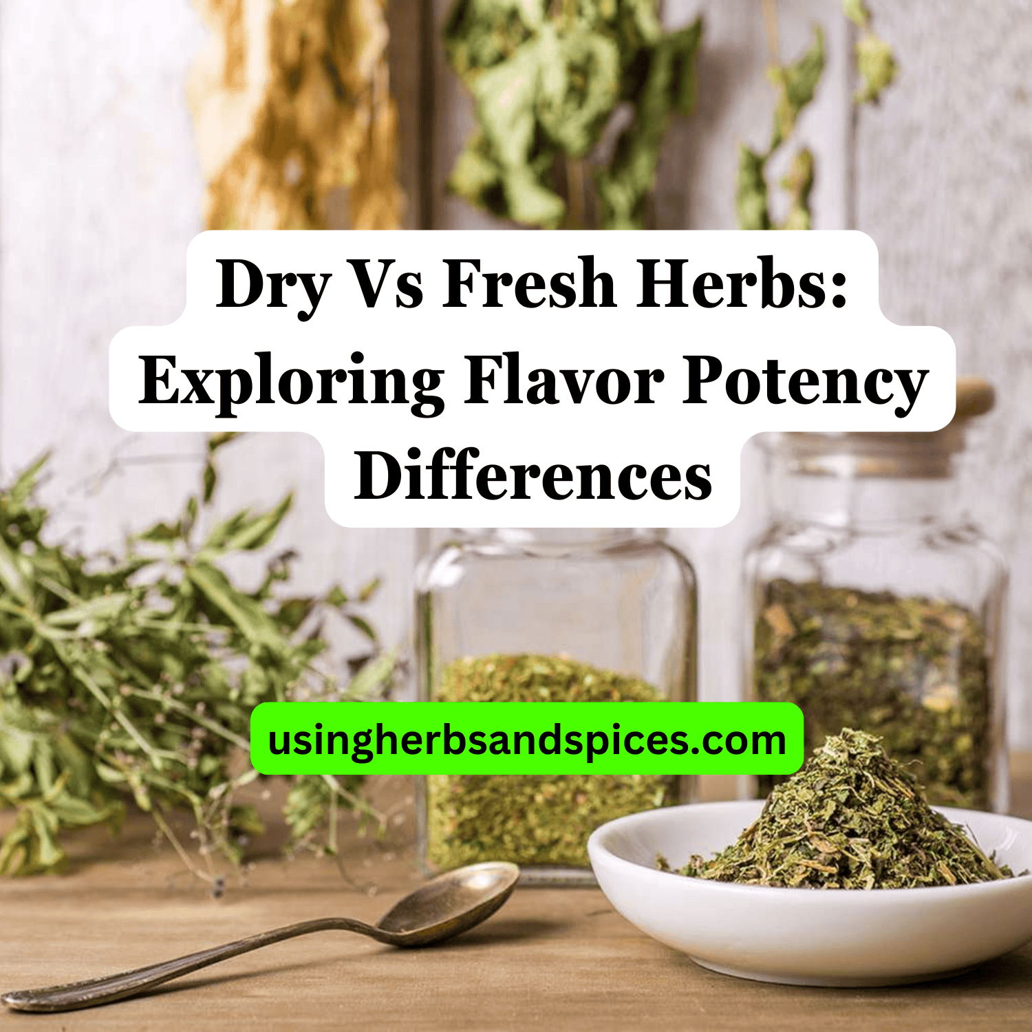 Dry Vs Fresh Herbs: Exploring Flavor Potency Differences - Using Herbs ...